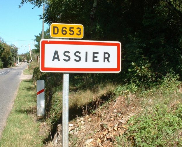 Communes – Assier – – Panneau du village de Assier – Lot-46.com